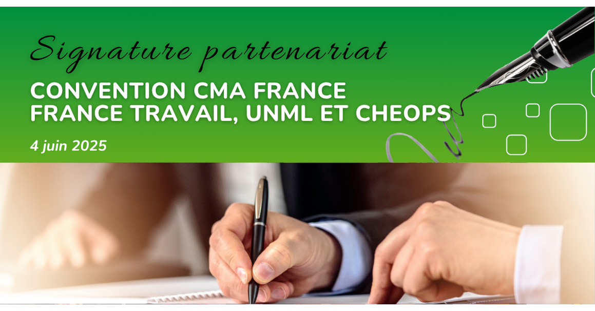 Signature de la convention avec CMA France - Cap emploi 80